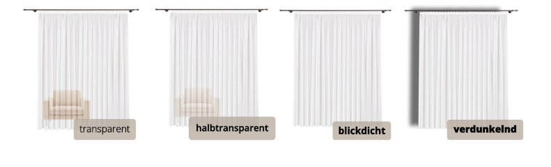 halbtransparente Gardinen - Gardinen & Vorhänge